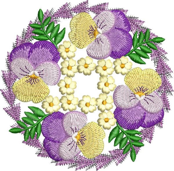 Pretty Pansies Sets 1 and 2 Small | OregonPatchWorks