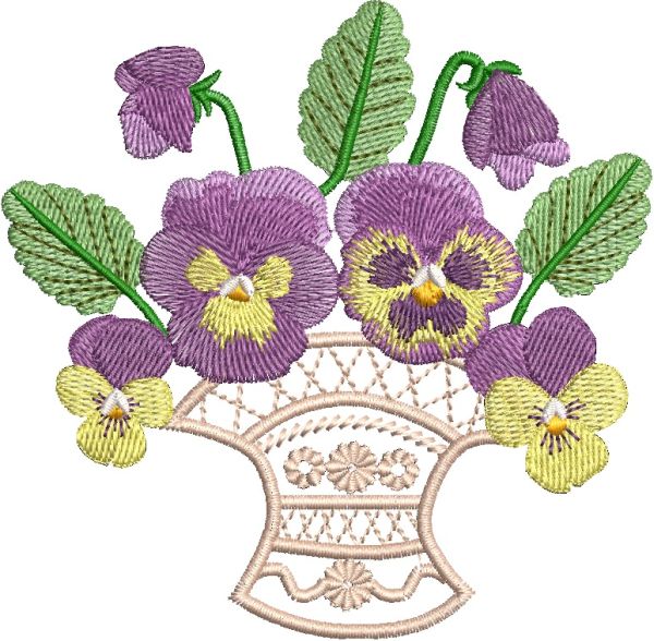 Pretty Pansies Sets 1 and 2 Small | OregonPatchWorks