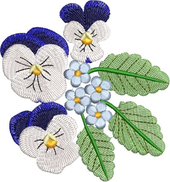 Pretty Pansies Sets 1 and 2 Small | OregonPatchWorks