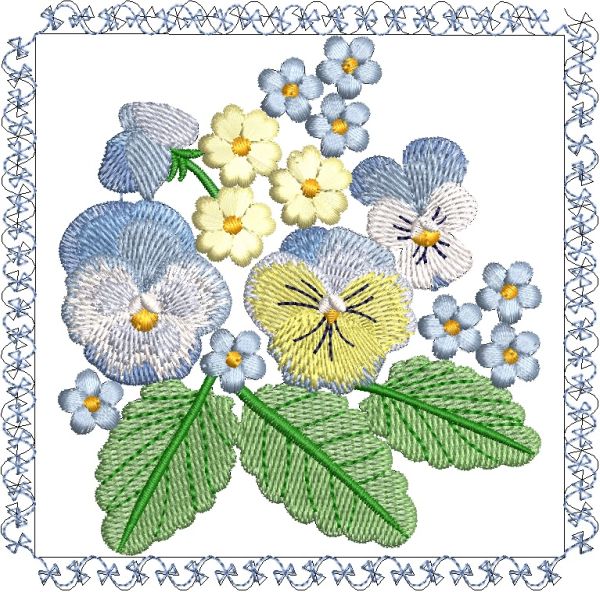 Pretty Pansies Sets 1 and 2 Small | OregonPatchWorks