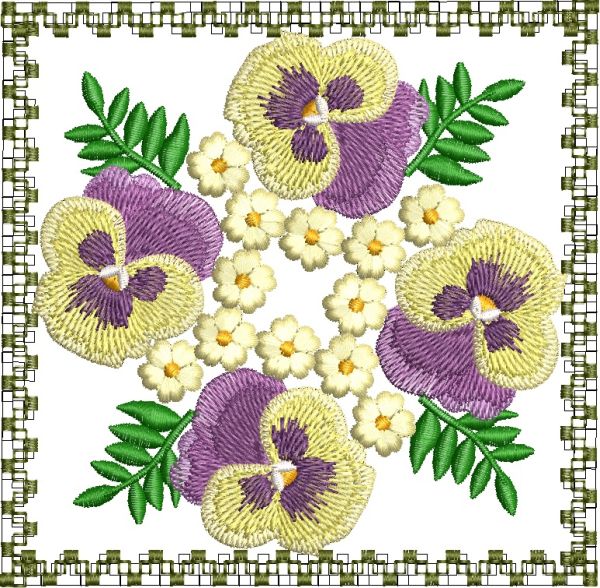 Pretty Pansies Sets 1 and 2 Small | OregonPatchWorks