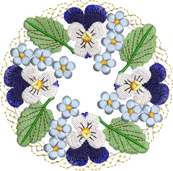 Pretty Pansies Sets 1 and 2 Small | OregonPatchWorks