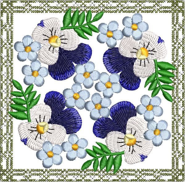 Pretty Pansies Sets 1 and 2 Small | OregonPatchWorks