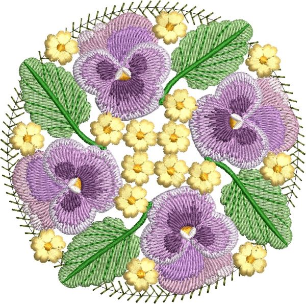 Pretty Pansies Sets 1 and 2 Small | OregonPatchWorks
