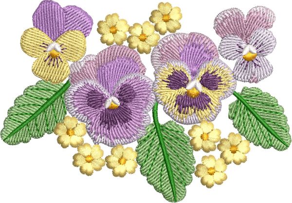 Pretty Pansies Sets 1 and 2 Small | OregonPatchWorks