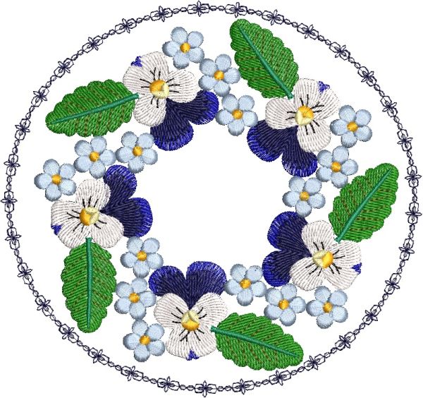 Pretty Pansies Set 1 Extra Large | OregonPatchWorks