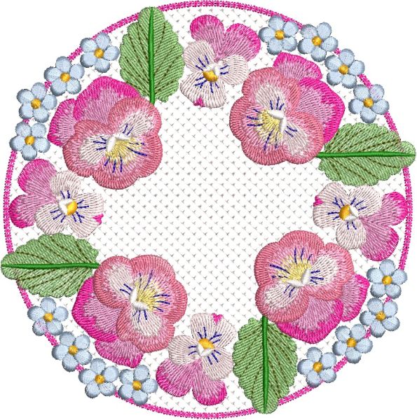 Pretty Pansies Set 1 Extra Large | OregonPatchWorks