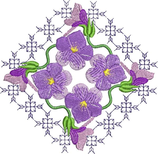 Lovely Violets Sets 1 and 2 Large