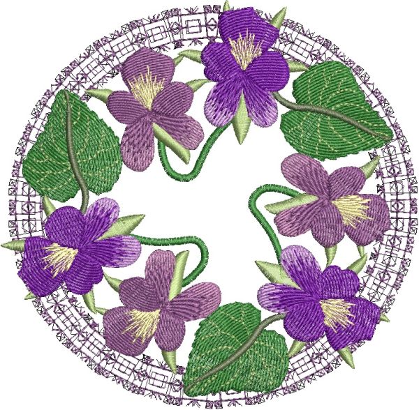 Lovely Violets Sets 1 and 2 Large | OregonPatchWorks