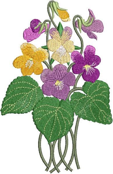 Lovely Violets Sets 1 and 2 Large | OregonPatchWorks