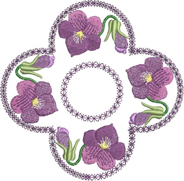 Lovely Violets Sets 1 and 2 Large