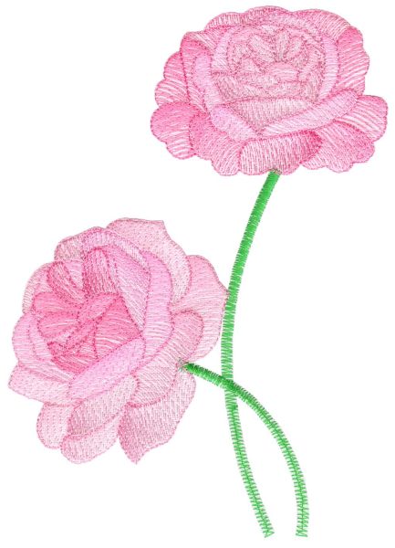 Lite Roses Set 4 Large | OregonPatchWorks