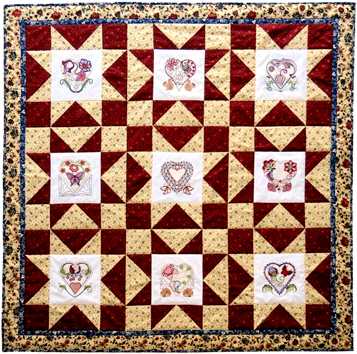 Crewel Hearts Extra Large Set 1