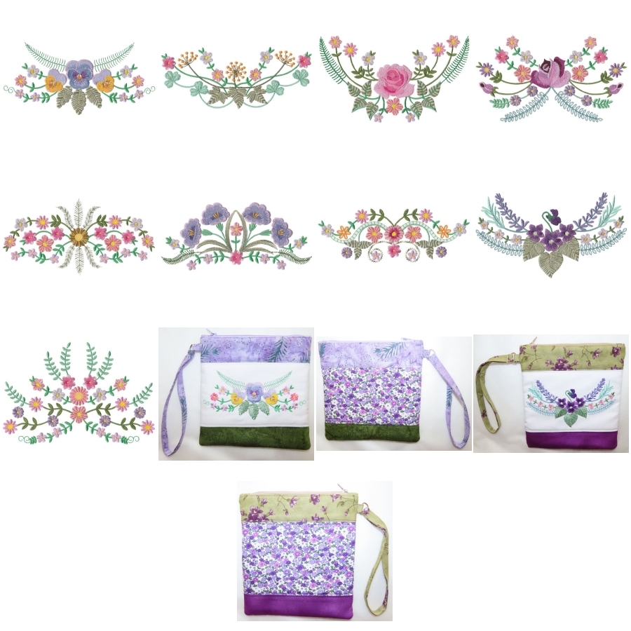 Beguiling Botanical Borders Large Set 1