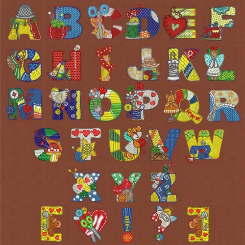 Sewing Alphabet