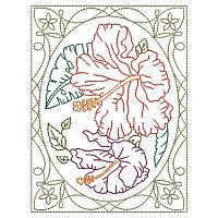Hibiscus Ovals | OregonPatchWorks
