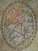 Hibiscus Ovals | OregonPatchWorks