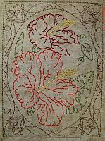 Hibiscus Ovals | OregonPatchWorks