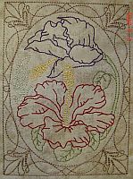 Hibiscus Ovals | OregonPatchWorks