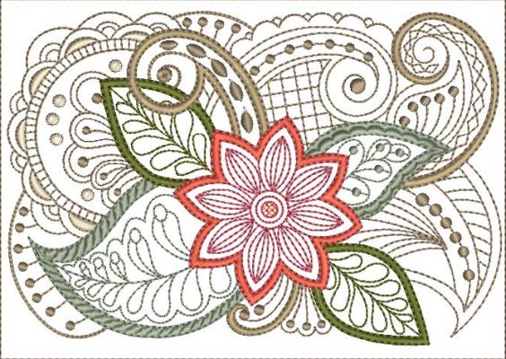 Fantasy Flower Applique | OregonPatchWorks