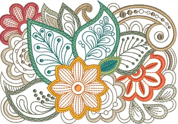 Fantasy Flower Applique | OregonPatchWorks