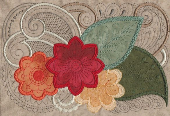Fantasy Flower Applique | OregonPatchWorks