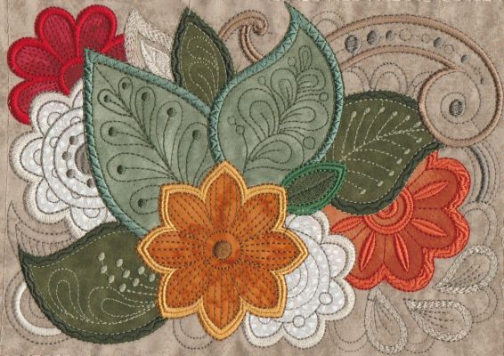 Fantasy Flower Applique | OregonPatchWorks