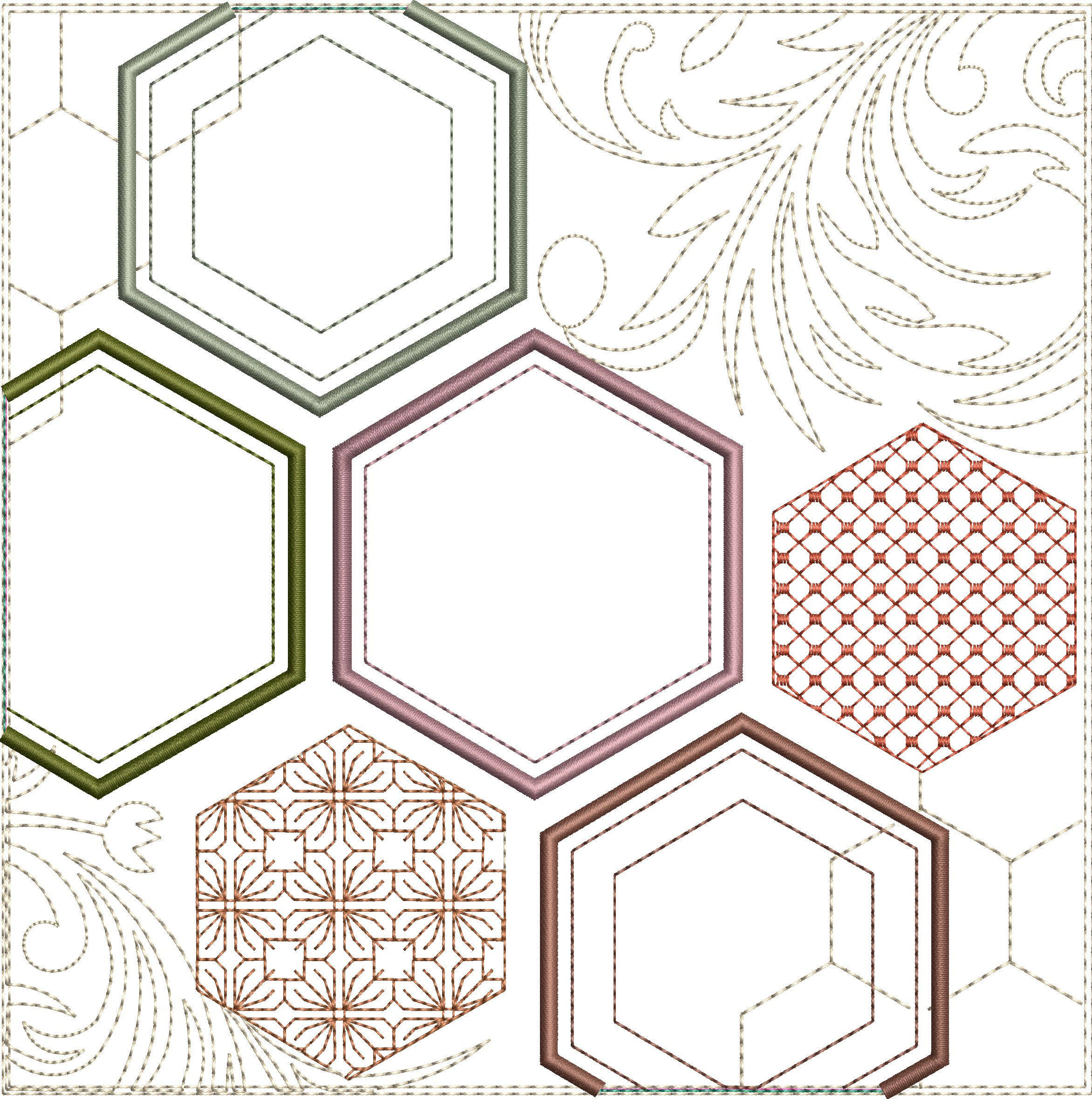 Honey Bee Blocks 8x8 Set2 | OregonPatchWorks