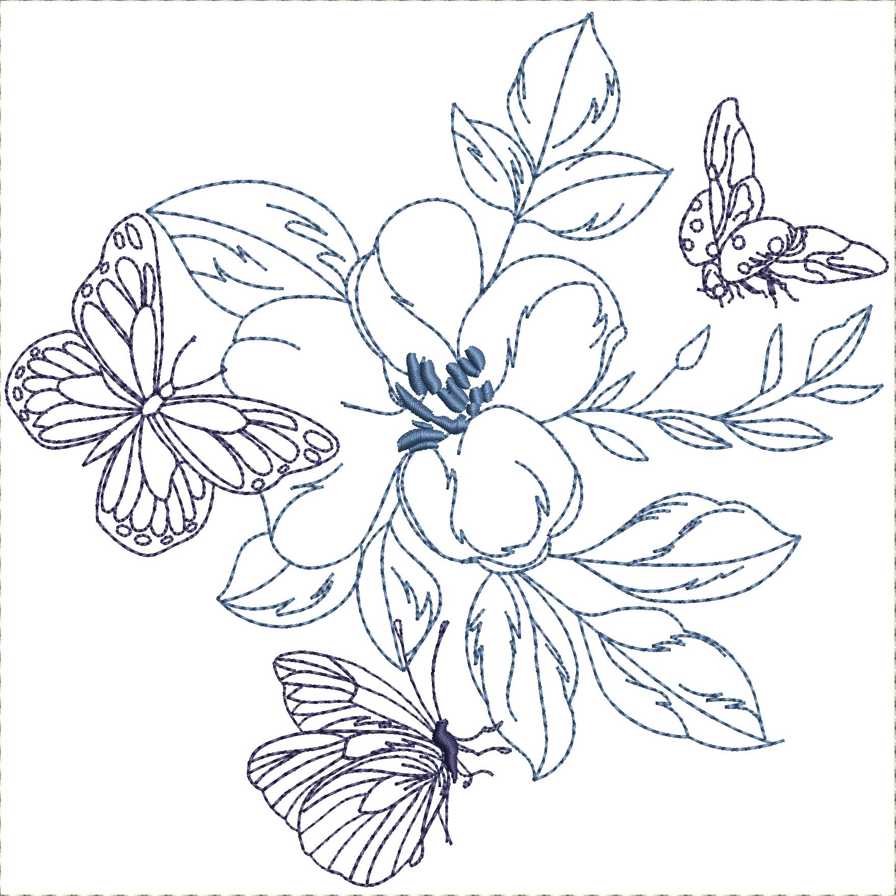 Blue bouquets | OregonPatchWorks