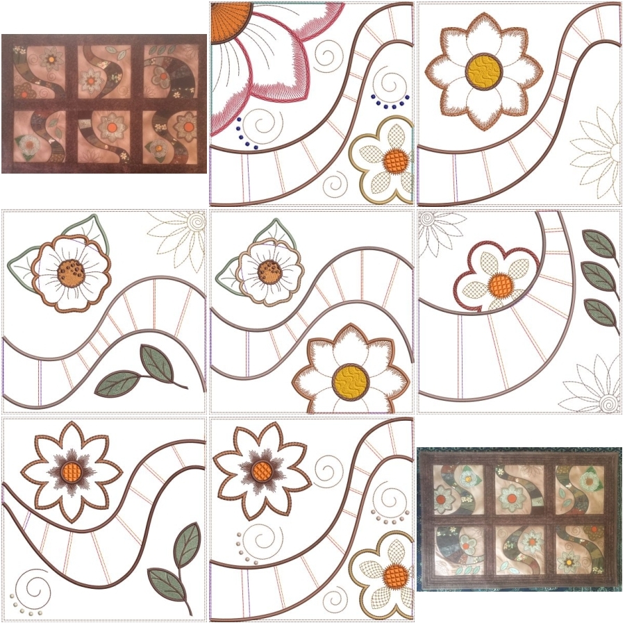 Meandering Path Quilt Blocks | OregonPatchWorks