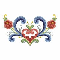 Rosemaling Roses | OregonPatchWorks