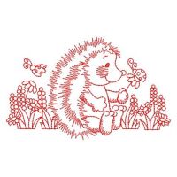Redwork Hedgehog | OregonPatchWorks
