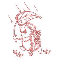 Redwork Hedgehog | OregonPatchWorks