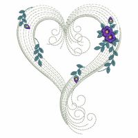 Rippled Floral Hearts | OregonPatchWorks