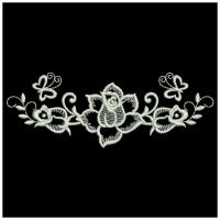 White Work Roses | OregonPatchWorks