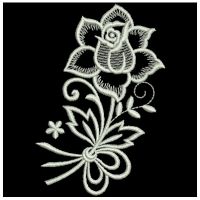 White Work Roses | OregonPatchWorks