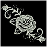 White Work Roses 3 | OregonPatchWorks