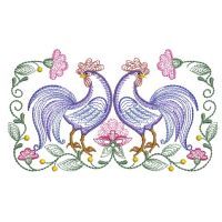 Rippled Rooster And Hen 2 | OregonPatchWorks