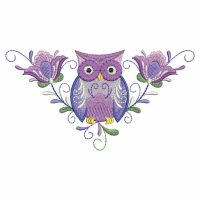 Rosemaling Owl | OregonPatchWorks