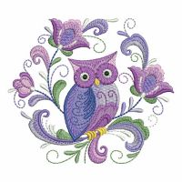 Rosemaling Owl | OregonPatchWorks