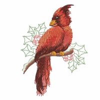 Watercolor Winter Cardinal | OregonPatchWorks