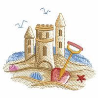 Sketched Sunbonnet At The Beach | OregonPatchWorks