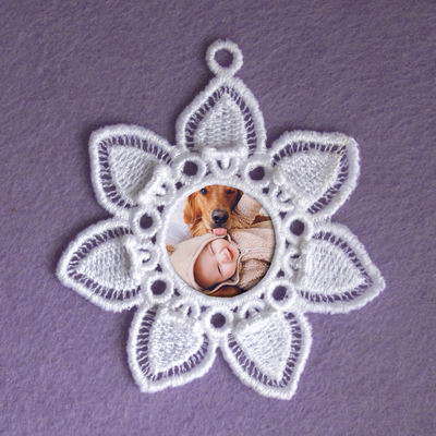 FSL Flower Photo Ornaments | OregonPatchWorks