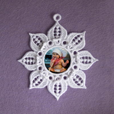 FSL Flower Photo Ornaments | OregonPatchWorks