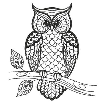 Blackwork Owls 2 | OregonPatchWorks