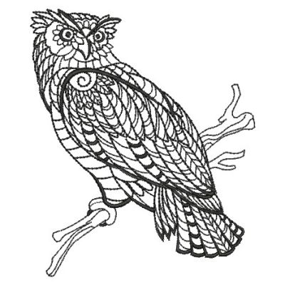 Blackwork Owls 2 | OregonPatchWorks