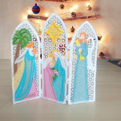 FSL Nativity Panel Screen | OregonPatchWorks