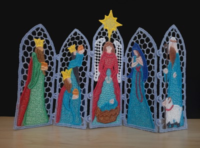 FSL Nativity Panel Screen 2 | OregonPatchWorks