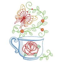 Vintage Butterflies At Teatime | OregonPatchWorks