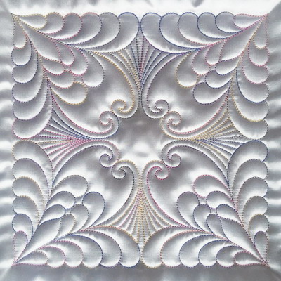 Trapunto Feather Quilt | OregonPatchWorks